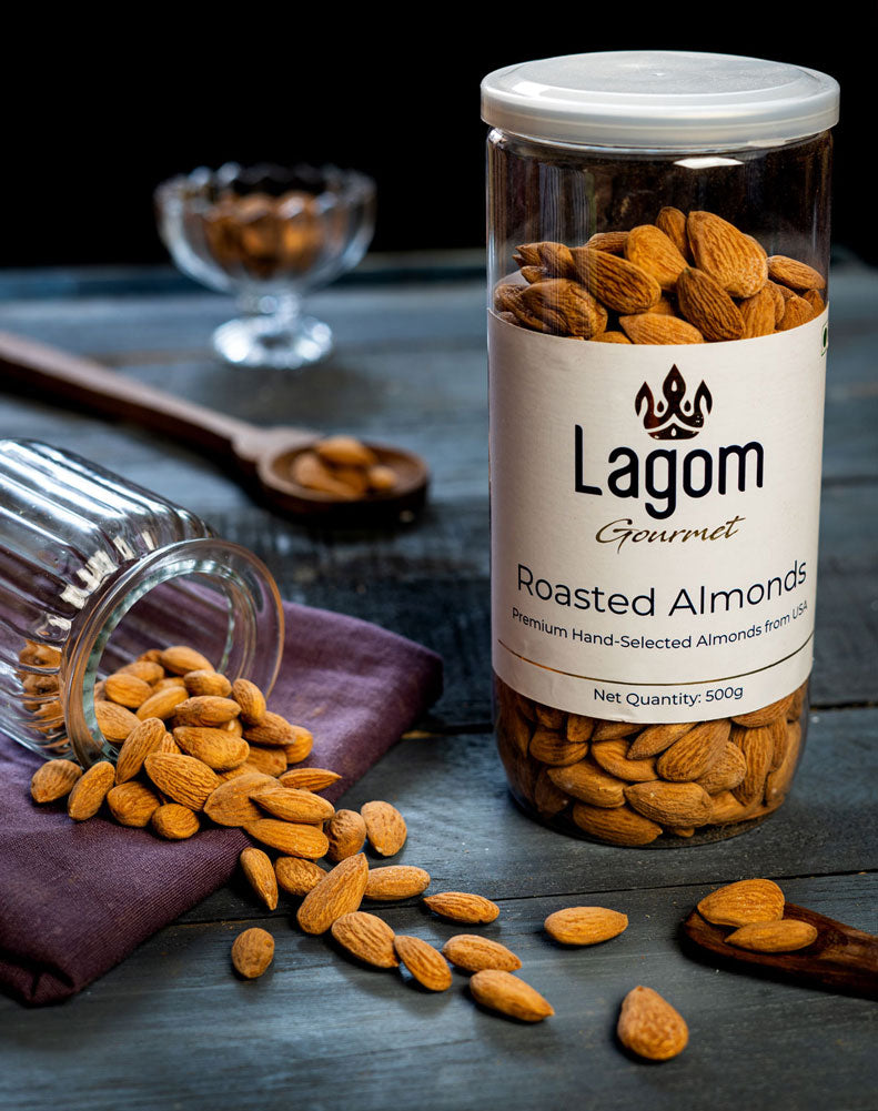 Lagom Gourmet Roasted & Salted California Almonds (Baadaam) – Lagom ...